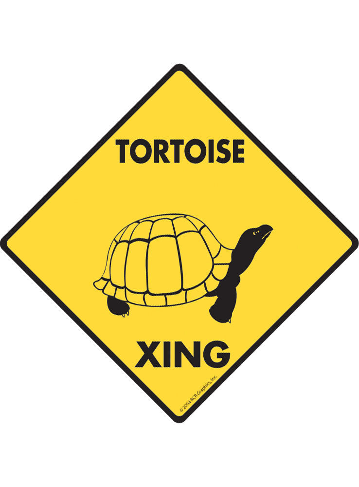 Tortoise Xing (Crossing) Reptile Signs or Sticker | Signs With An Attitude