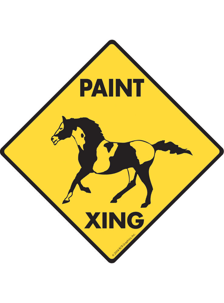 Paint Xing (Crossing) Horse Signs or Sticker | Signs With An Attitude